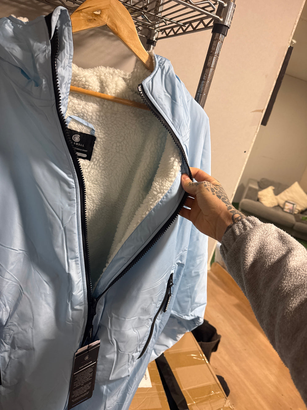 Changing Robe Ocean white M – SEASHELL®